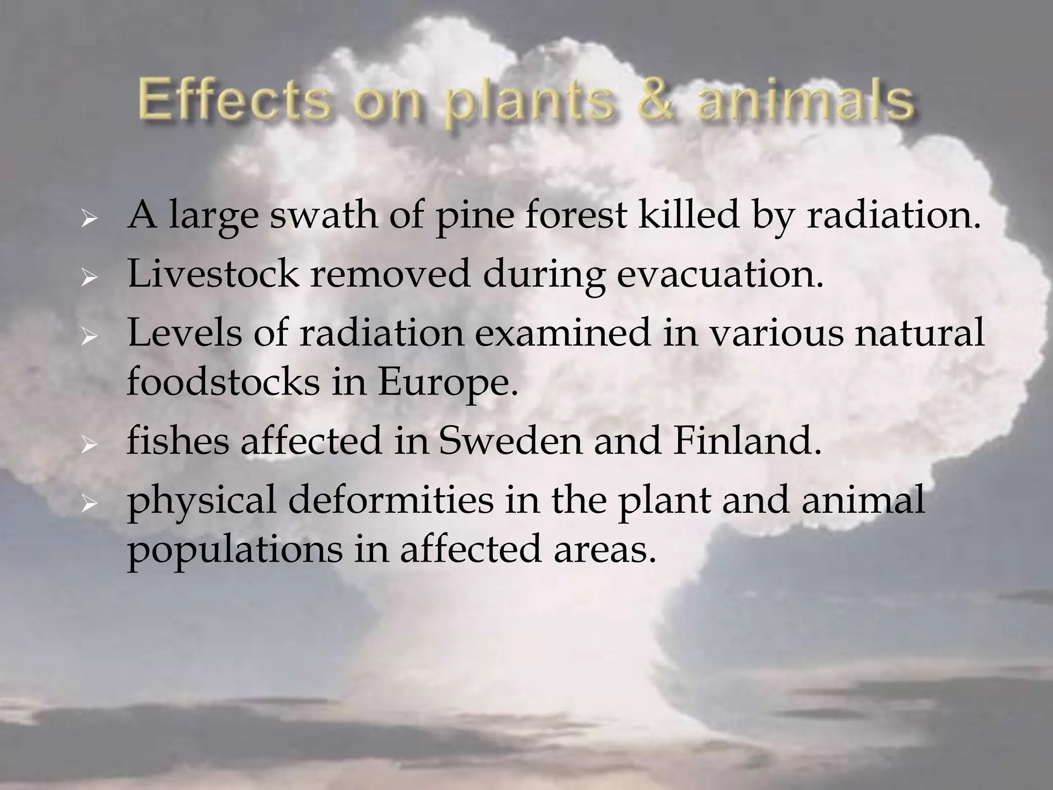 CHERNOBYL NUCLEAR DISASTER CASE STUDY.pptx | Environment | Science