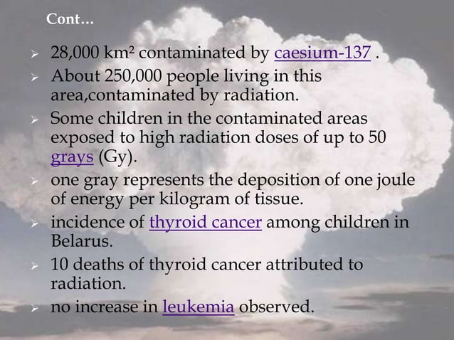 CHERNOBYL NUCLEAR DISASTER CASE STUDY.pptx | Environment | Science