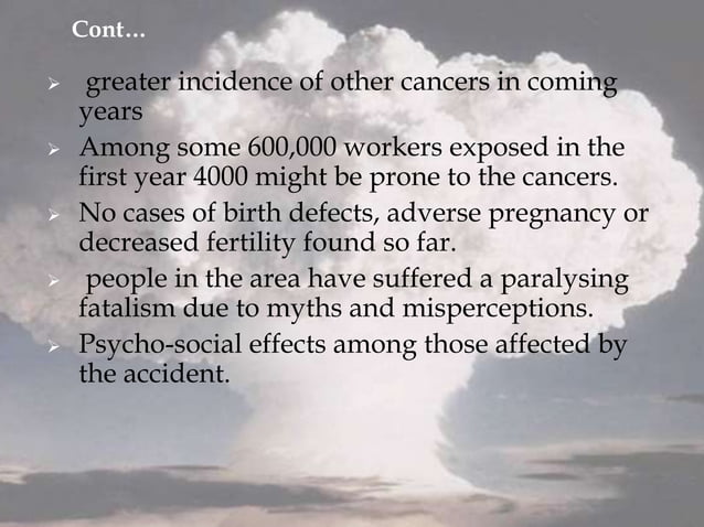 CHERNOBYL NUCLEAR DISASTER CASE STUDY.pptx | Environment | Science