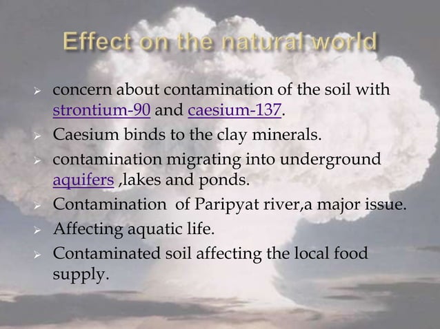CHERNOBYL NUCLEAR DISASTER CASE STUDY.pptx | Environment | Science