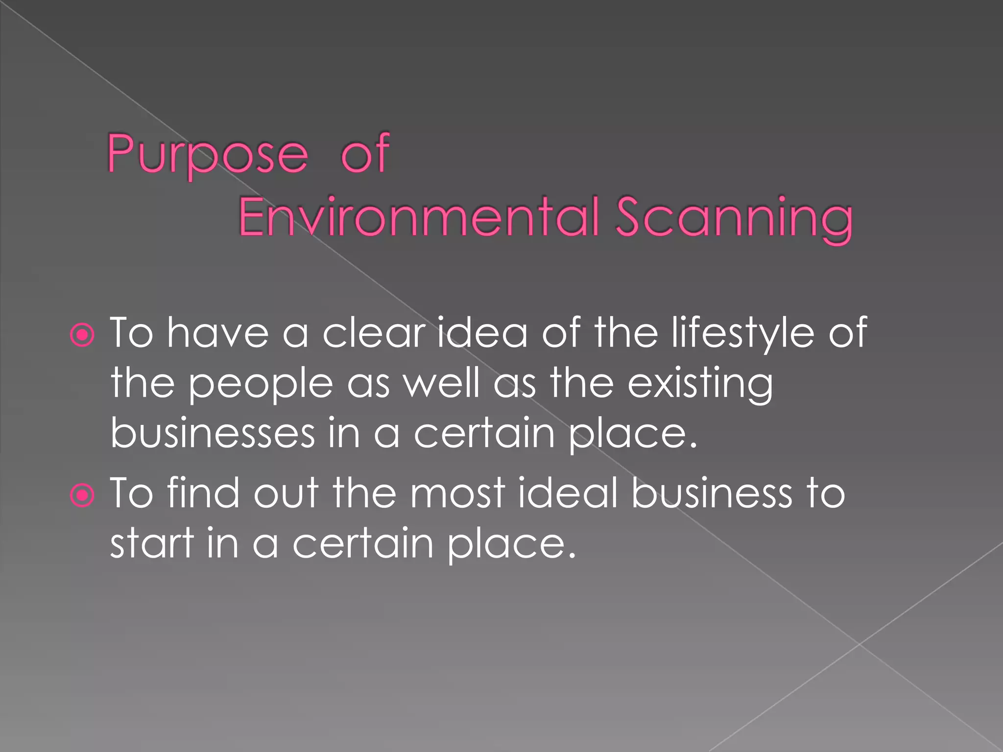 Environmental Scanning, SWOT Analysis | PPTX