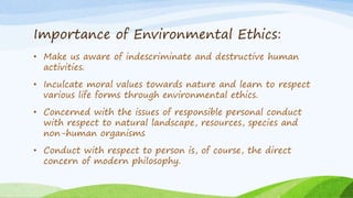 Environmental ethics | PPTX