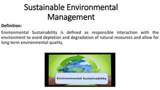 Environmental | PPTX | Environmental Services Industry | Industries