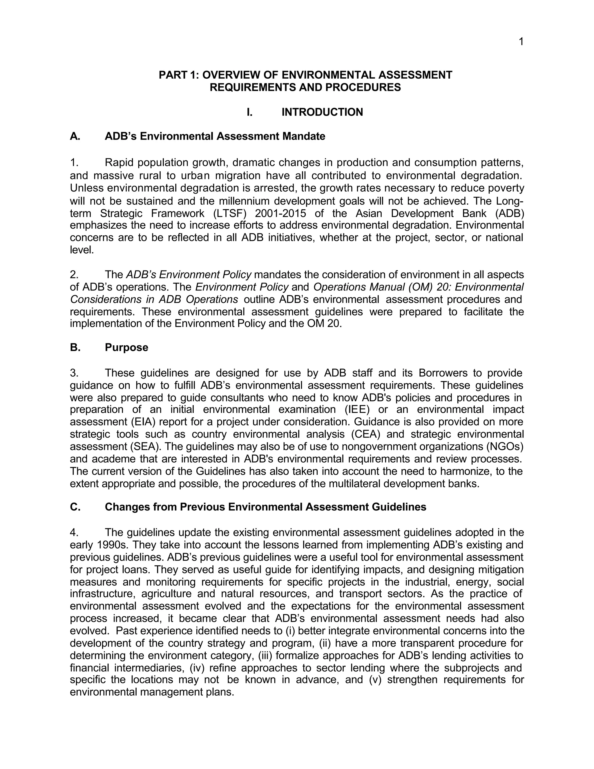 Environmental assessment-guidelines | PDF