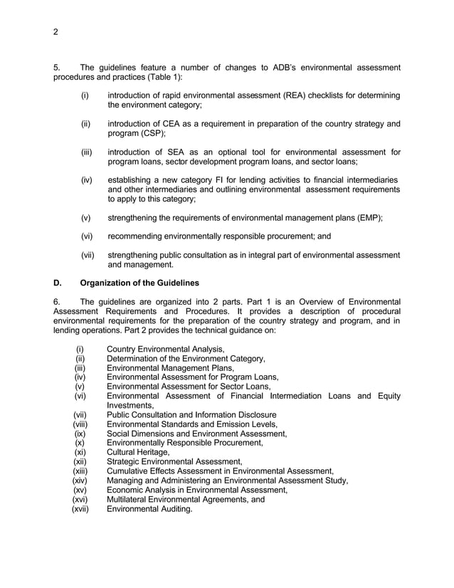 Environmental assessment-guidelines | PDF