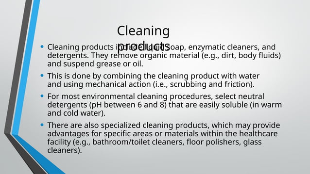 environmental-cleaning. Infection prevention and control | PPT