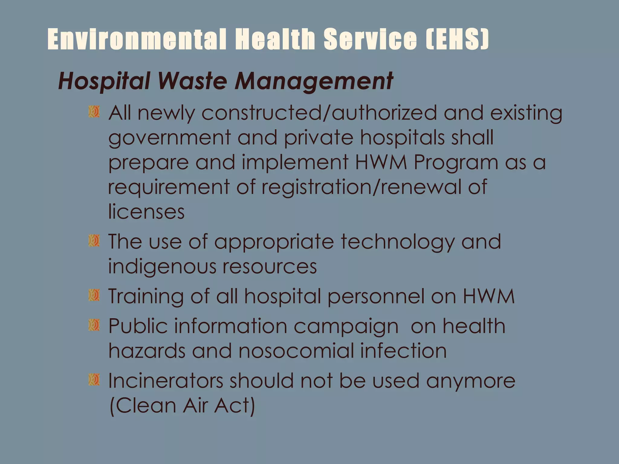 Environmental Health Programs | PPT