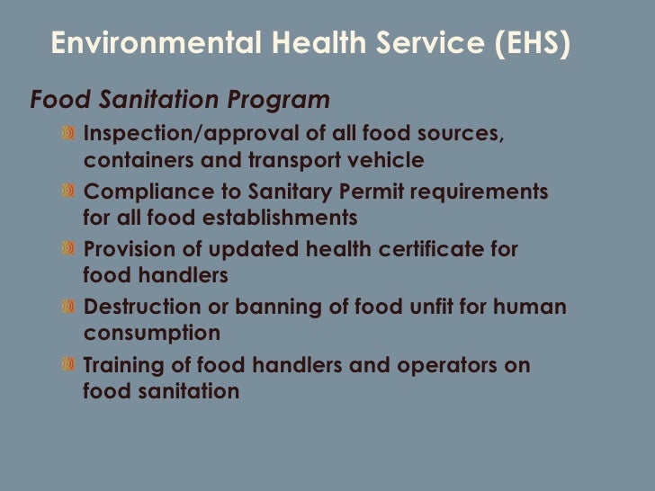 Environmental Health Programs
