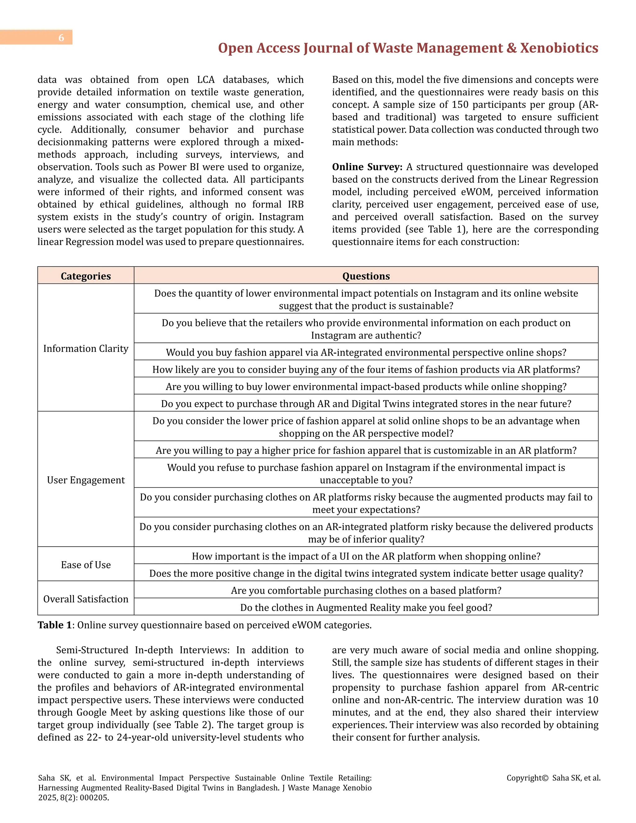 Environmental Impact Perspective Sustainable Online Textile Retailing ...