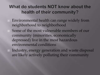 Environmental Justice Tour | PPT