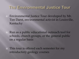 Environmental Justice Tour | PPT