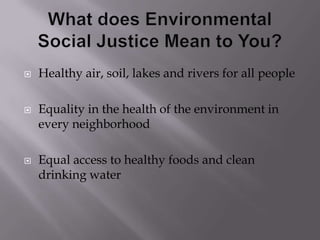 Environmental Justice Tour | PPTX