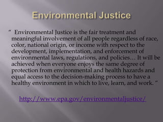 Environmental Justice Tour | PPTX