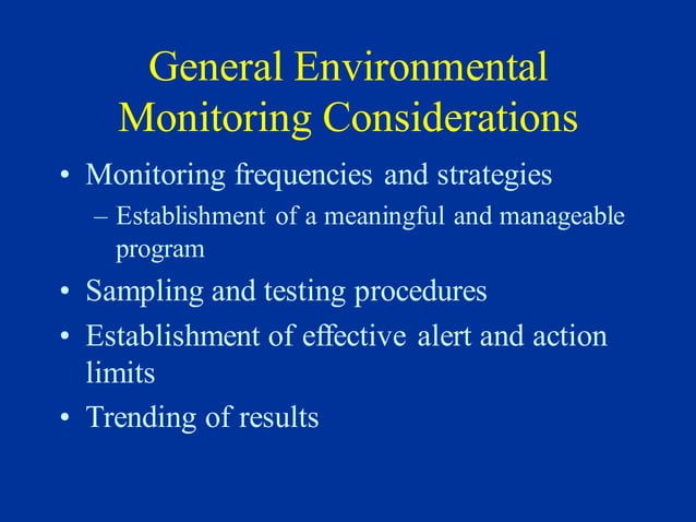 Environmental Monitoring in operation mm | PPT