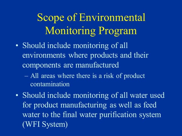 Environmental Monitoring in operation mm | PPT