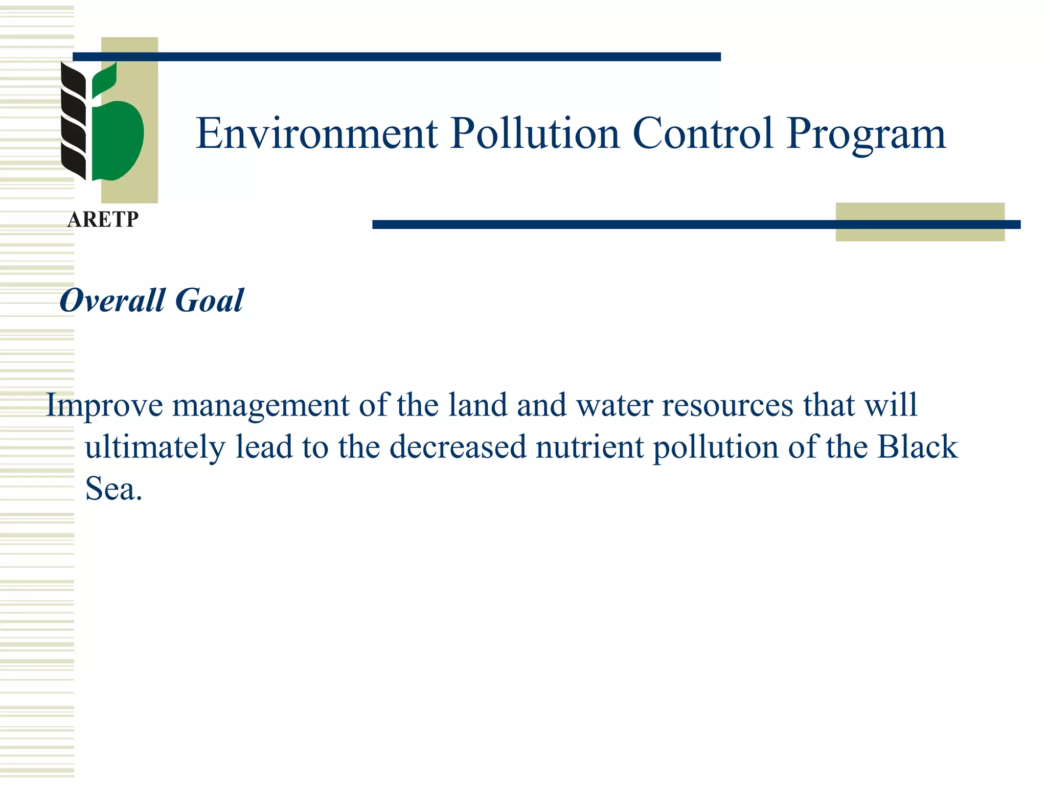 Environmental Pollution Control Program (Inasaridze) | PPT