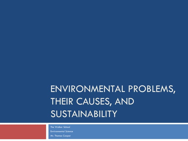 Environmental Issues and Sustainability | PPT