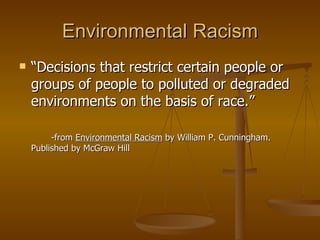 Environmental Racism | PPT