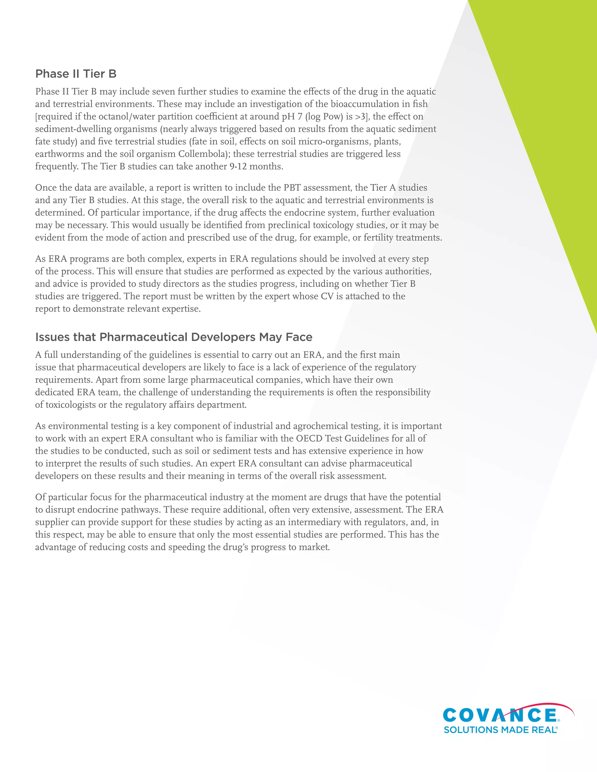 Environmental Risk Assessment for Pharmaceutical Drugs | PDF