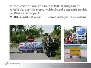 Environmental Risk Management Section 1 Course Intro | PPT