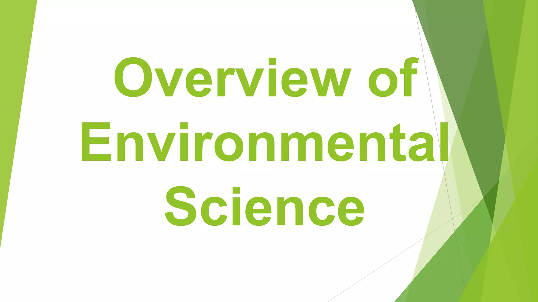 Environmental-Science.pptx | Environmental Services Industry | Industries