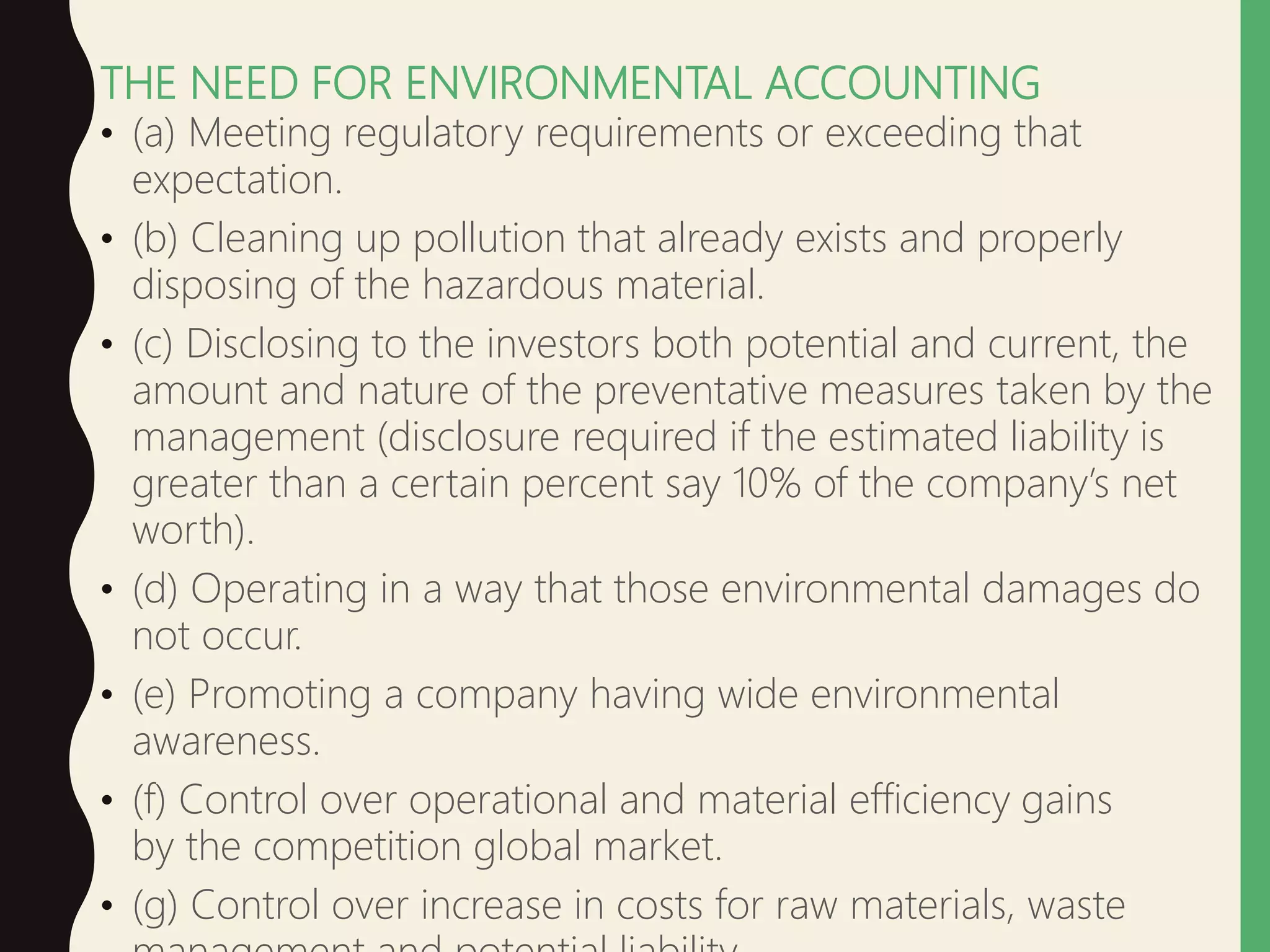 Environmental accounting | PPTX