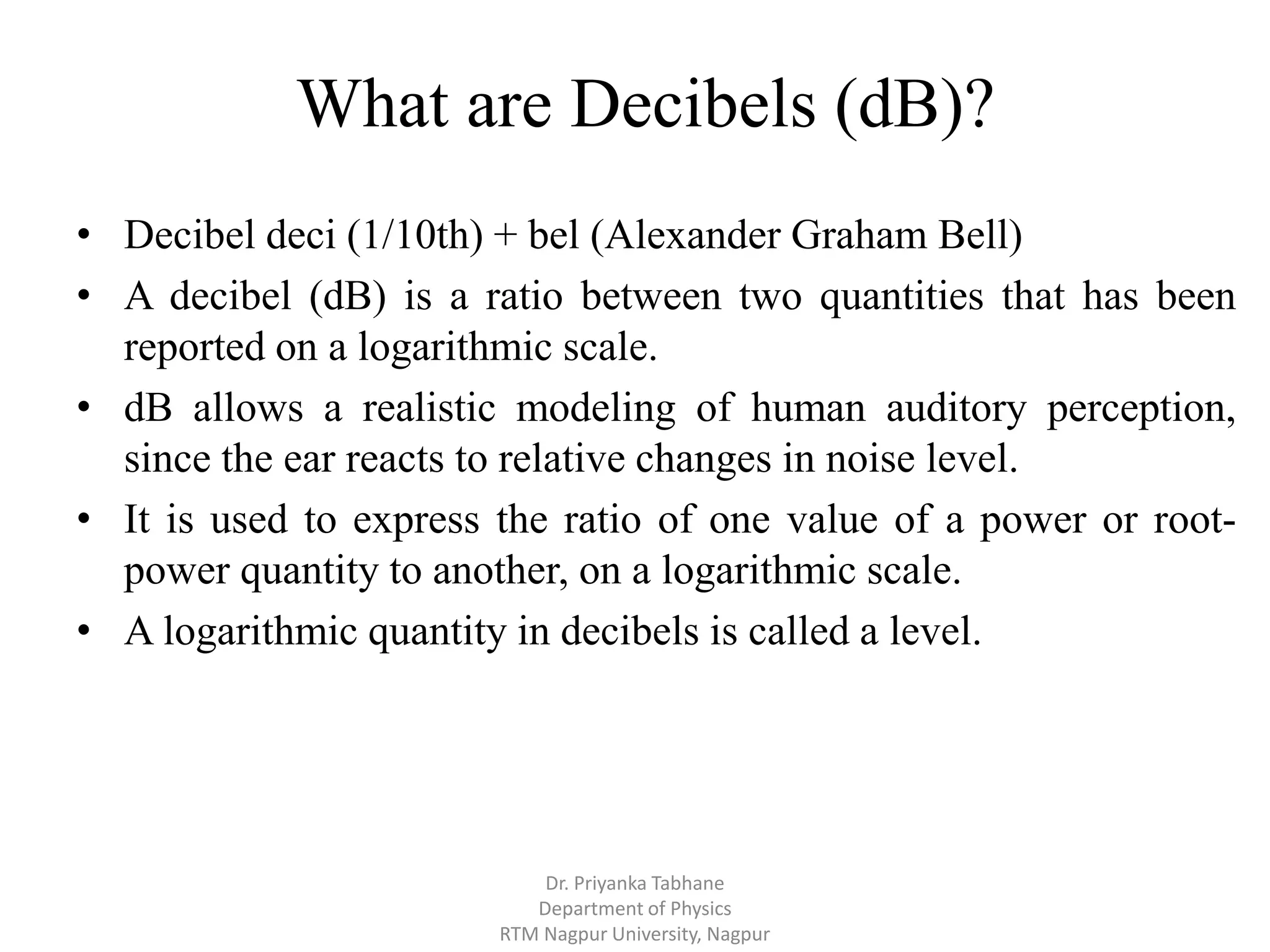 Environmental Acoustics- noise decible scale intensity pressure | PPTX