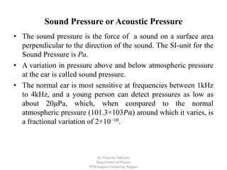 Environmental Acoustics- noise decible scale intensity pressure | PPTX