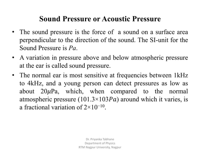 Environmental Acoustics- noise decible scale intensity pressure | PPTX ...