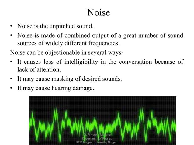 Environmental Acoustics- noise decible scale intensity pressure | PPTX ...