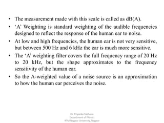 Environmental Acoustics- noise decible scale intensity pressure | PPTX