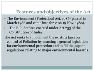 Environmental act and legislation | PPT