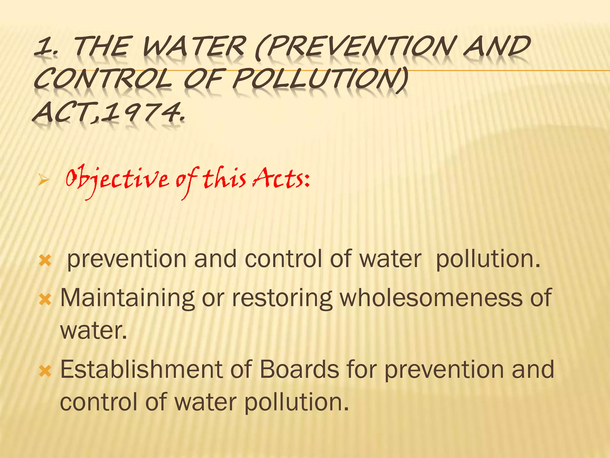 Environmental acts and regulations | PPTX