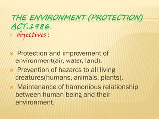 Environmental acts and regulations | PPTX