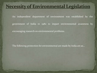 Environmental acts and regulations | PPTX