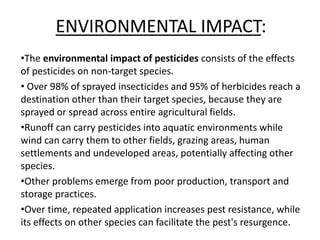 Environmental alteration of pesticides | PPTX