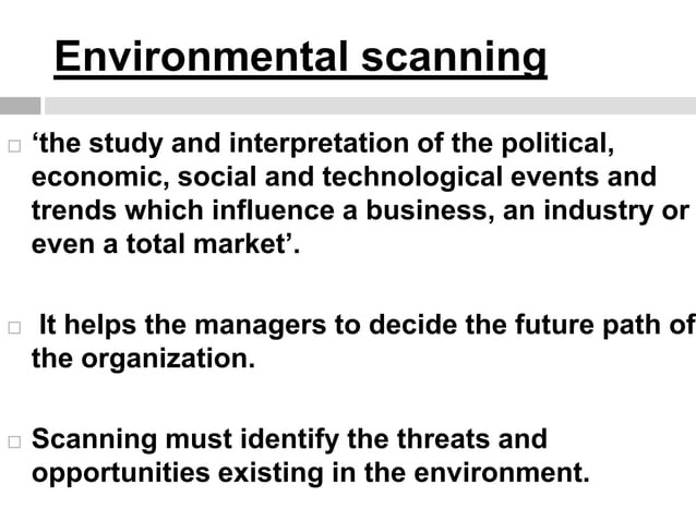 Environmental analysis | PPTX | Environmental Services Industry ...