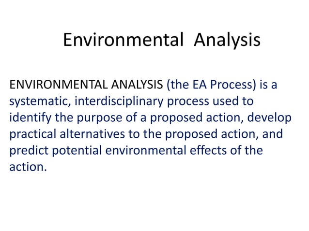 Environmental analysis | PPT