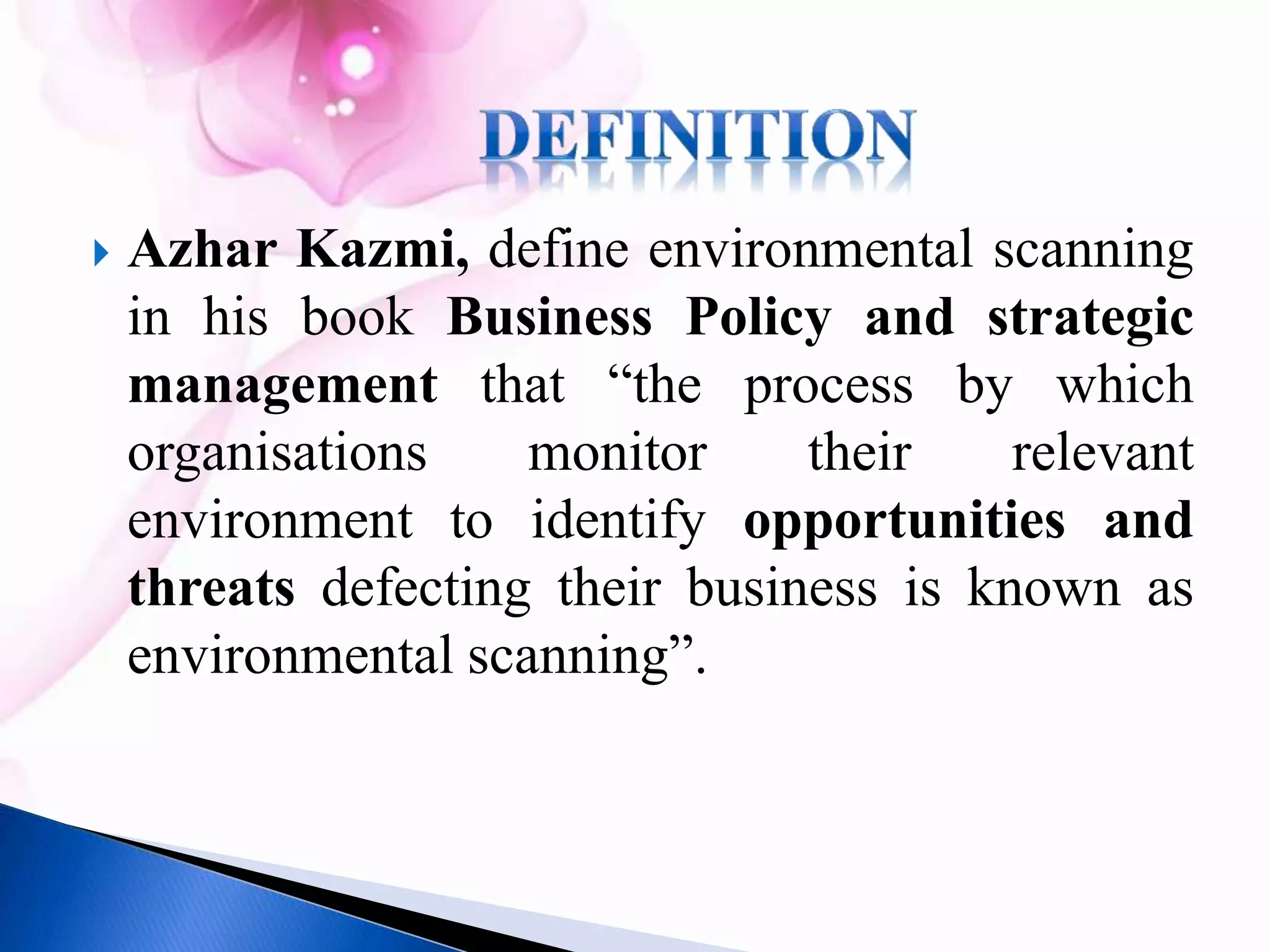 Environmental analysis | PPTX