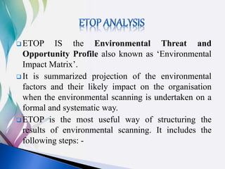 Environmental analysis | PPTX