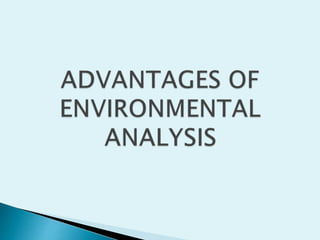 Environmental analysis | PPTX