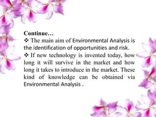Benefits and Limitations Environmental Analysis | PPT