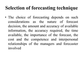 Environmental analysis and forecasting | PPTX