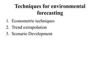 Environmental analysis and forecasting | PPTX