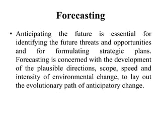 Environmental analysis and forecasting | PPTX