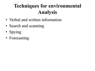 Environmental analysis and forecasting | PPTX