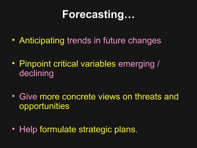 Environmental analysis & forecasting | PPT | Business | Business and ...
