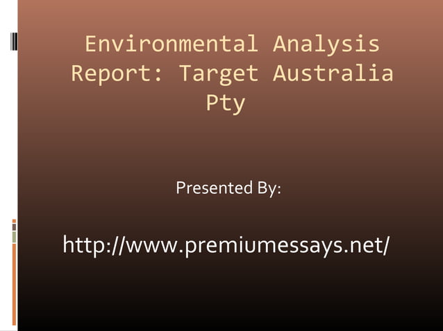 Environmental analysis report | PPT | Human Resources | Business