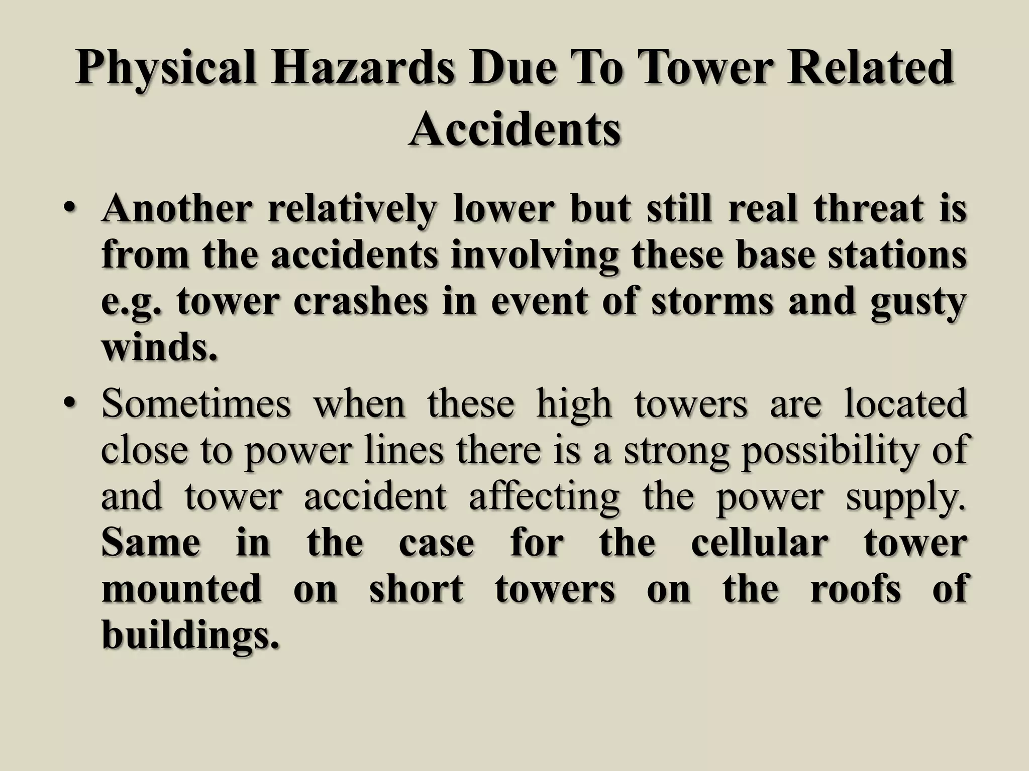 Environmental & Biological Effects of Cell Tower Radiation | PPTX