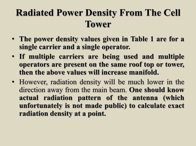 Environmental & Biological Effects of Cell Tower Radiation | PPTX ...
